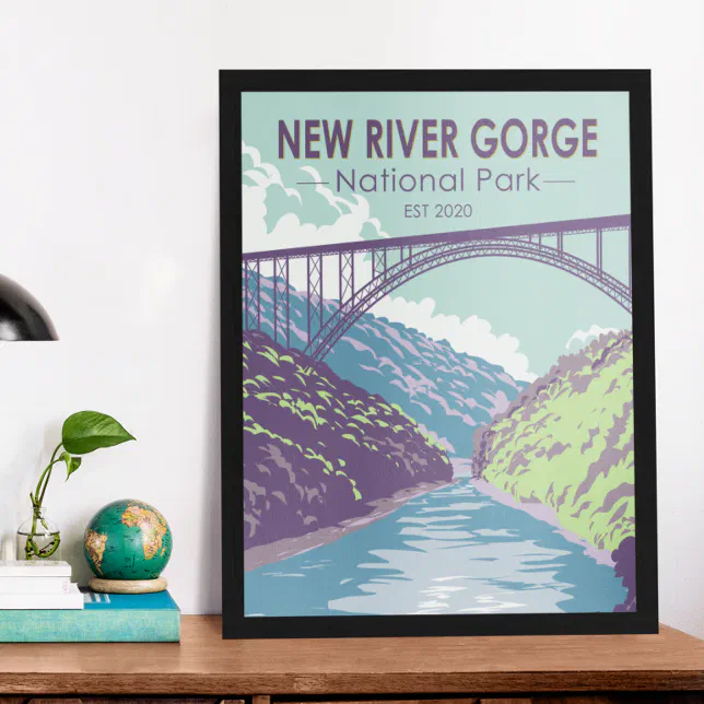 New River Gorge National Park West Virginia Bridge Poster | Zazzle