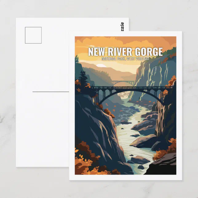 New River Gorge National Park West Virginia USA Postcard | Zazzle