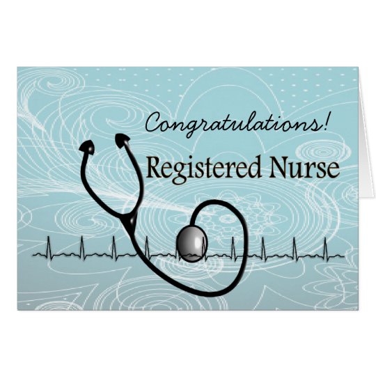 New RN Registered Nurse Congratulations Card | Zazzle.com