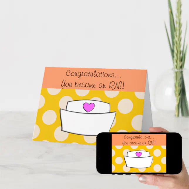 New RN Registered Nurse Congratulations Card II | Zazzle