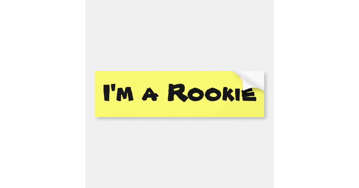 New Rookie Driver Bumper Sticker | Zazzle