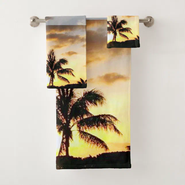 *New* Sunset in Paradise Towel Set | Zazzle