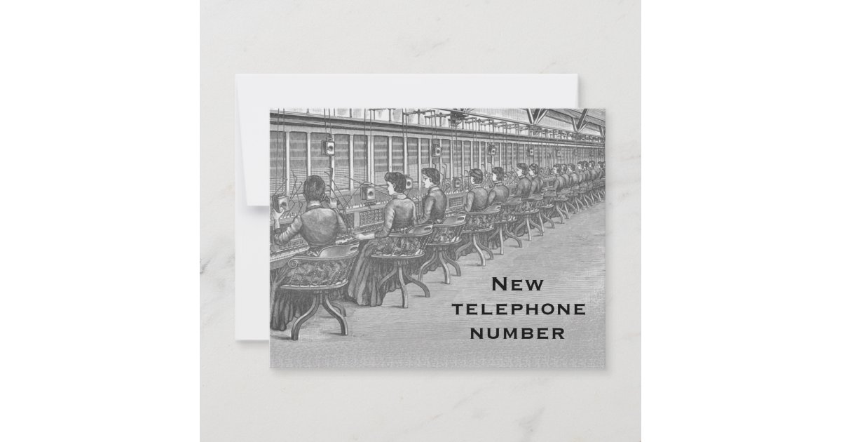 New Telephone Number Announcement | Zazzle