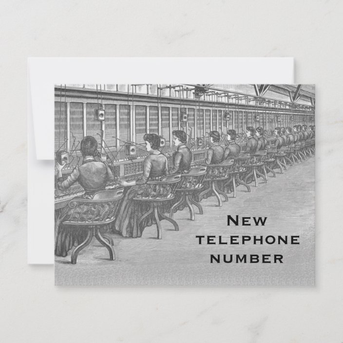 New Telephone Number Announcement | Zazzle.com