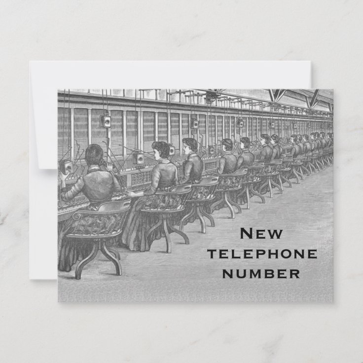 New Telephone Number Announcement | Zazzle