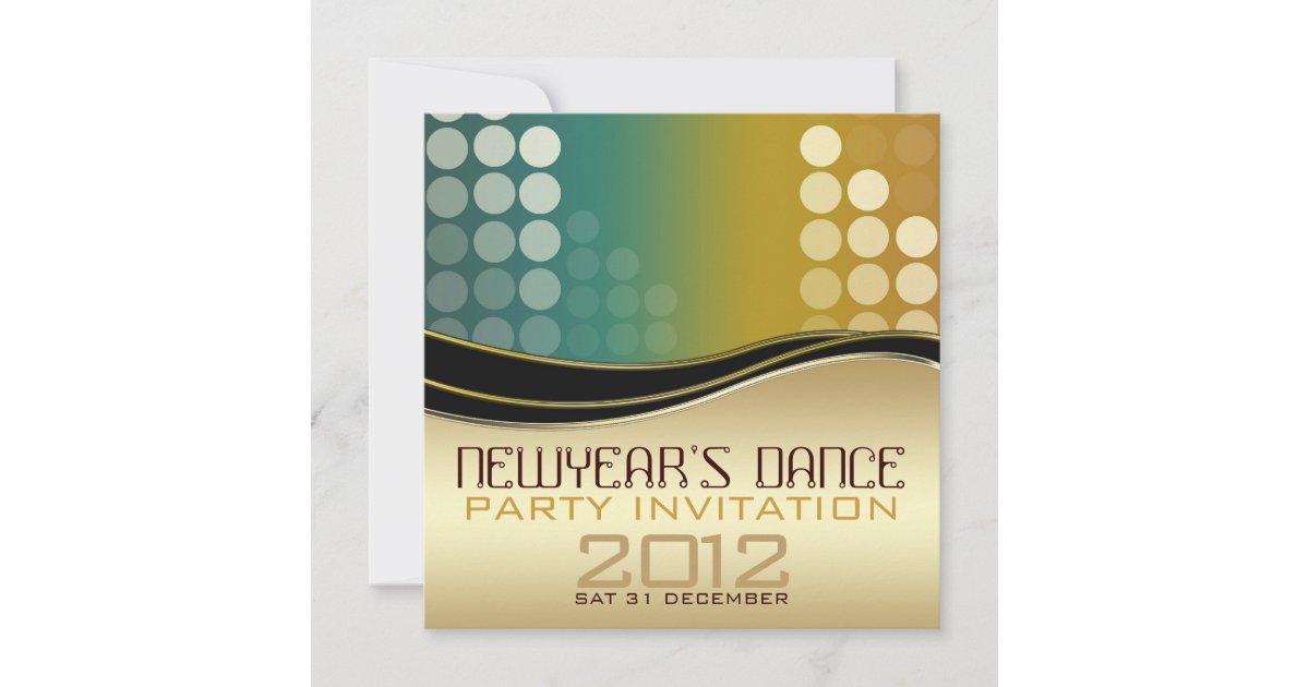 New Year Club DJ Dance Party Invitation | Zazzle