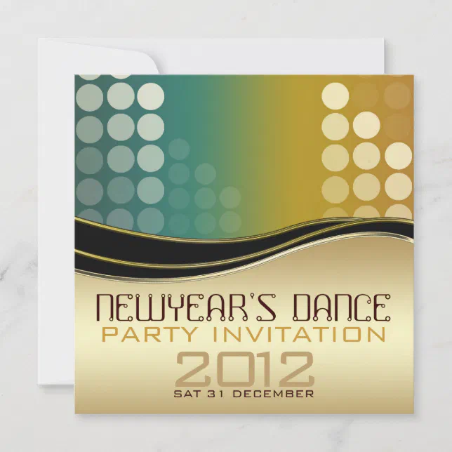 New Year Club DJ Dance Party Invitation | Zazzle