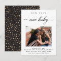 New Year New Baby Photo Pregnancy Holiday Postcard | Zazzle