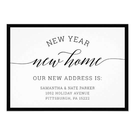 New Year | New Home Moving Announcement | Zazzle.com