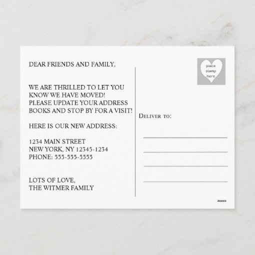 New Year, New Home We've Moved Announcement | Zazzle