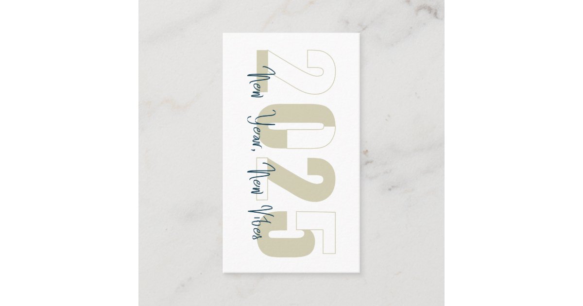 New Year, New Vibe Business Card | Zazzle