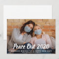 New Year Peace Out 2020 Photo Holiday Card | Zazzle