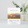 New Year Peace Out 2020 Photos Modern Holiday Postcard | Zazzle
