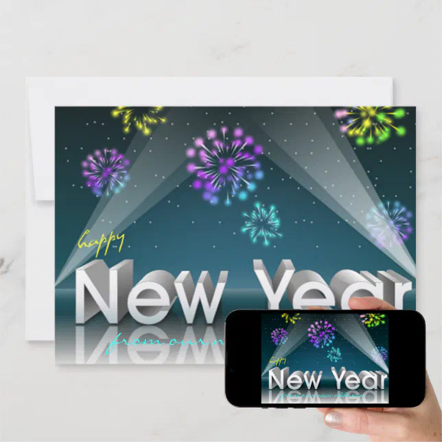 New Year Spotlights Invitation | Zazzle