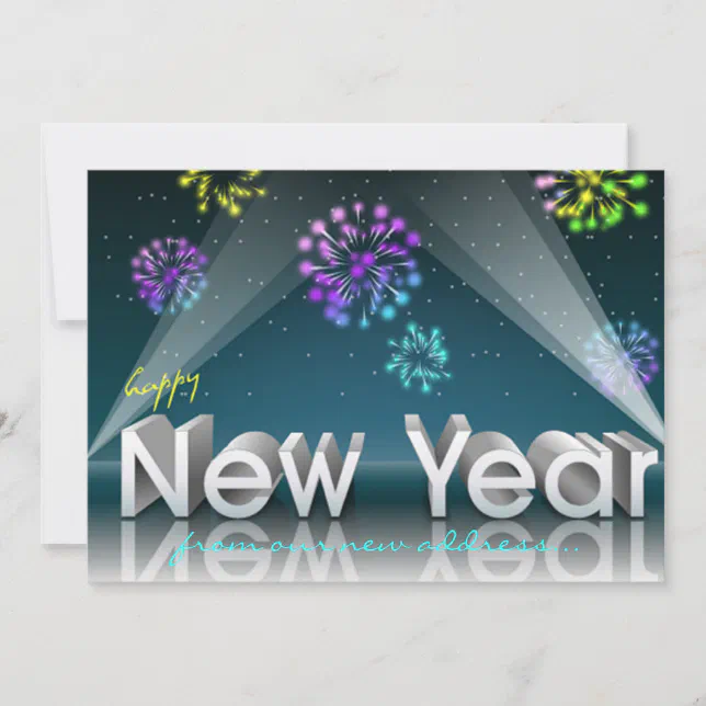 New Year Spotlights Invitation | Zazzle