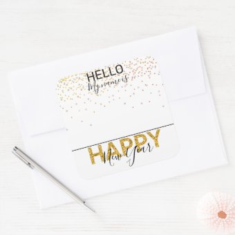 New Year's Celebration Party Name Tag Badge | Zazzle