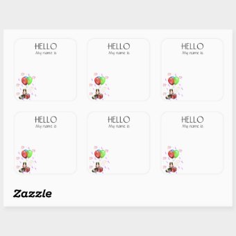 New years Celebration Party Name Tag Badge | Zazzle