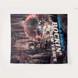 New Year's Eve Disco Ball Retro | Party Backdrop | Zazzle