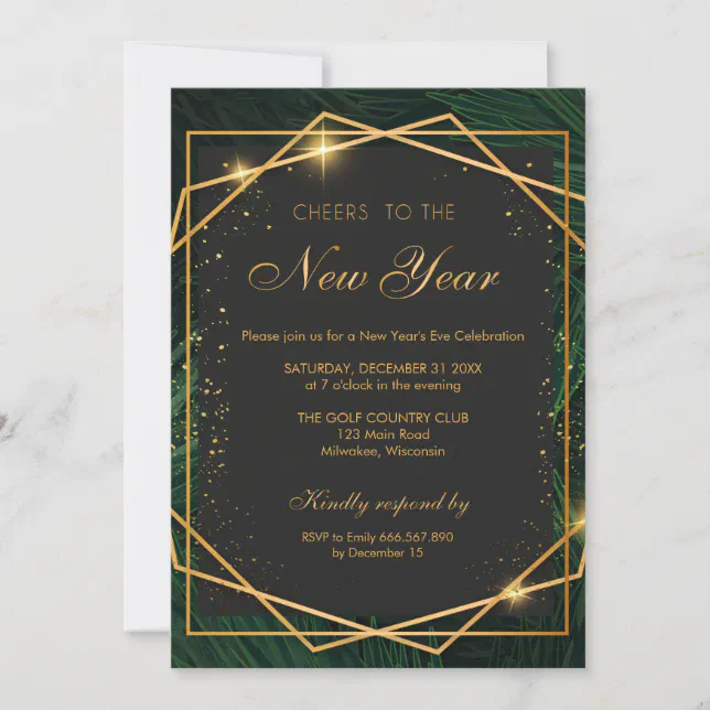 New Year's Eve Invitation Card | Zazzle