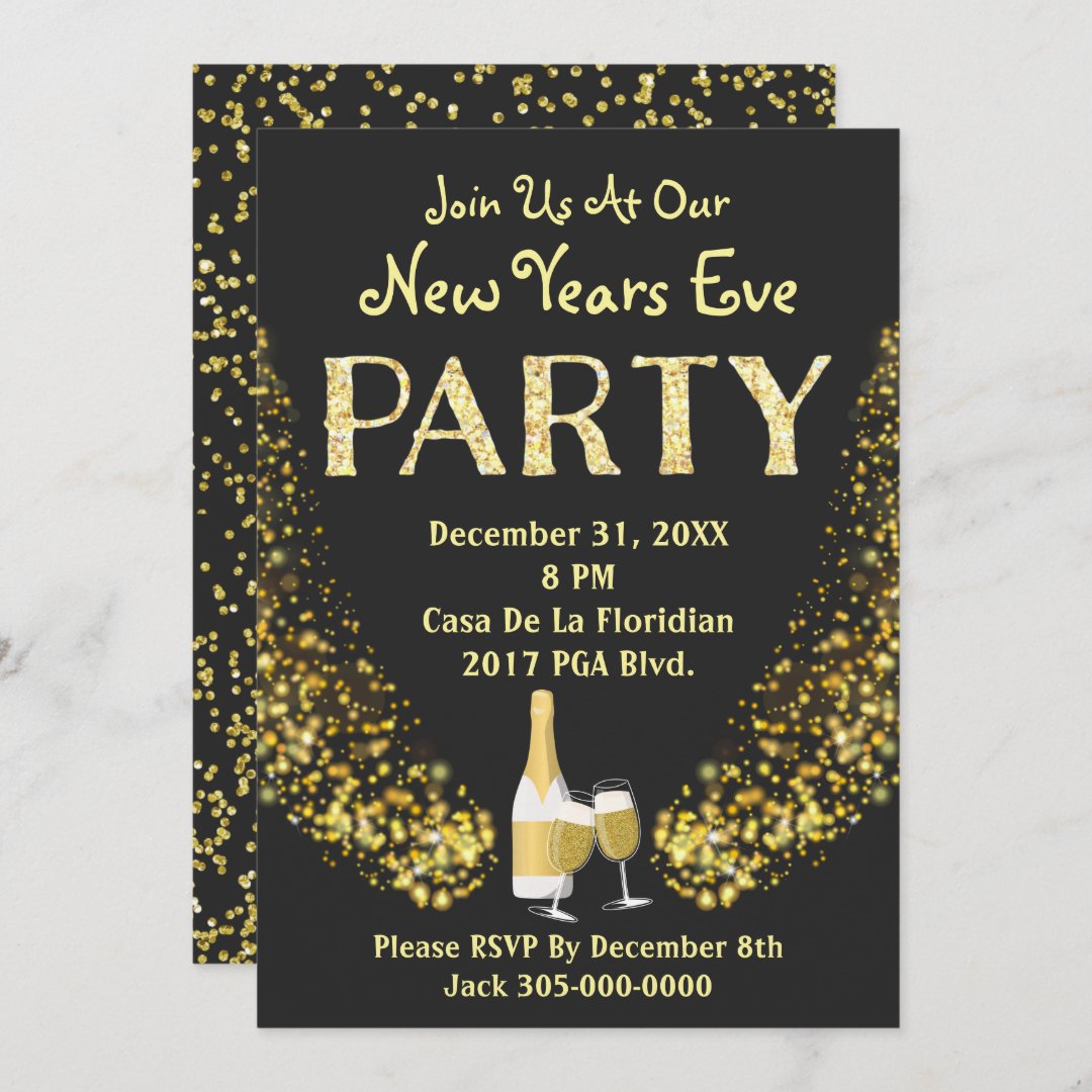 New Years Eve Party Invitation | Zazzle