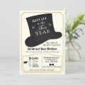 New Years Eve Top Hat Invitation | Zazzle
