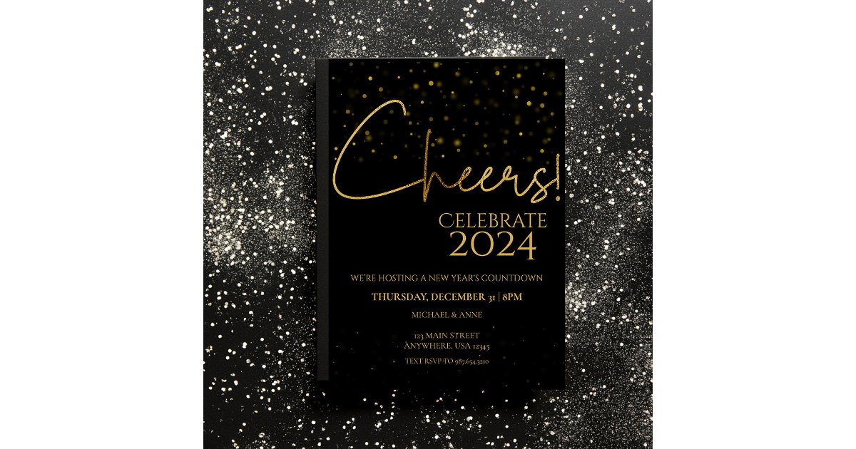 New Year's Health Party Invitation | Zazzle