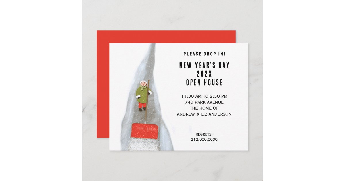 New Year's Open House Invitation | Zazzle