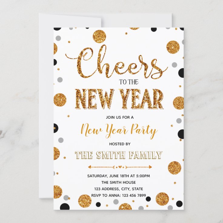 New years party invitation | Zazzle
