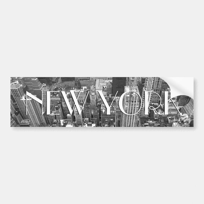New York Bumper Sticker New York City Stickers | Zazzle.com