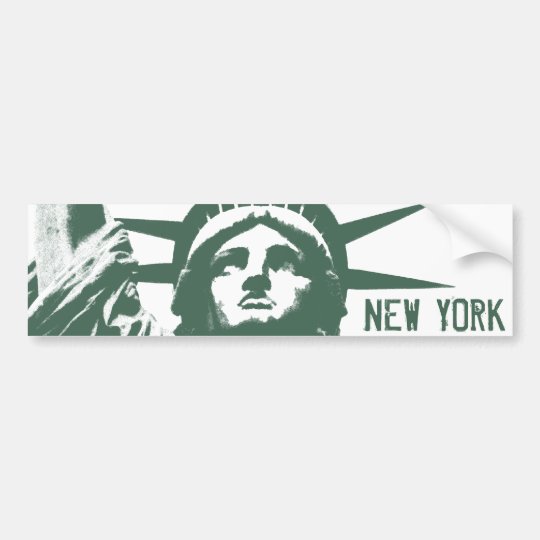 New York Bumper Sticker Statue Of Liberty Stickers