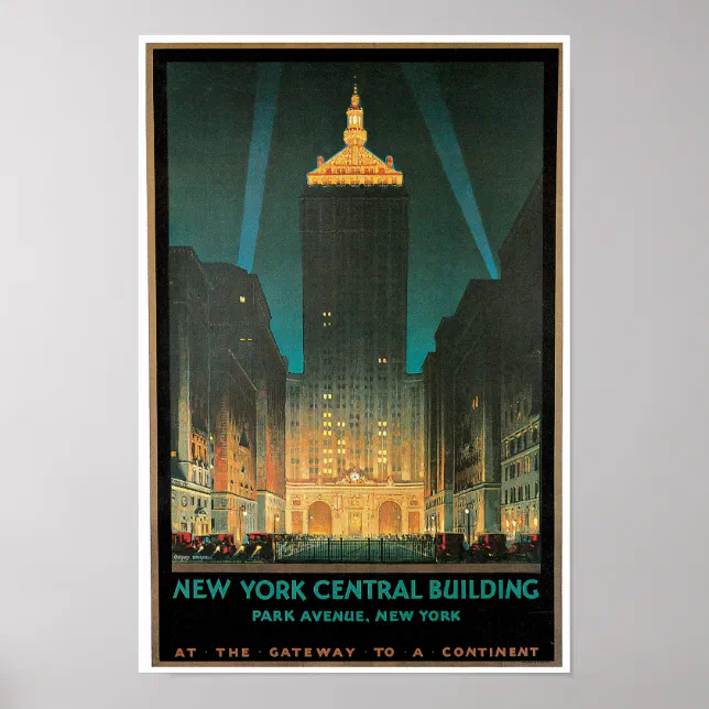 New York Central Building Poster | Zazzle