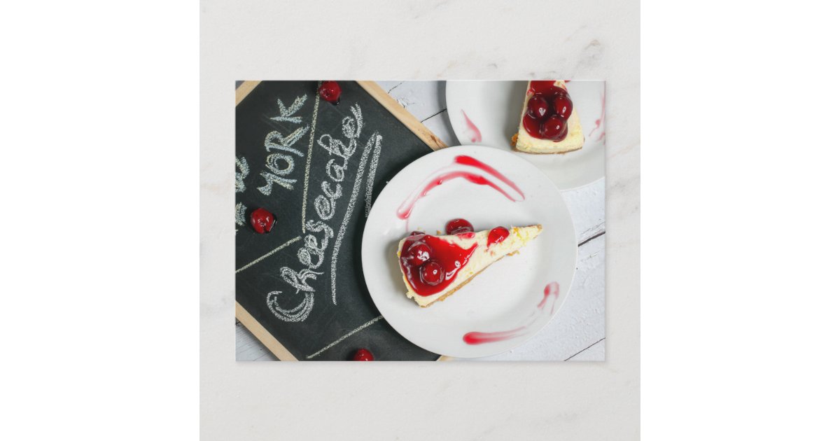 New York cheesecake Postcard | Zazzle