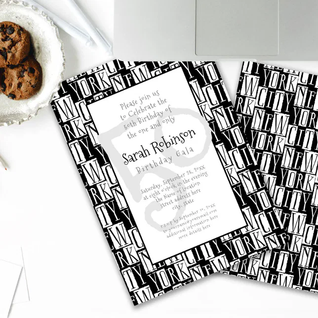 New York City 50th Birthday Party Manhattan Style Invitation | Zazzle