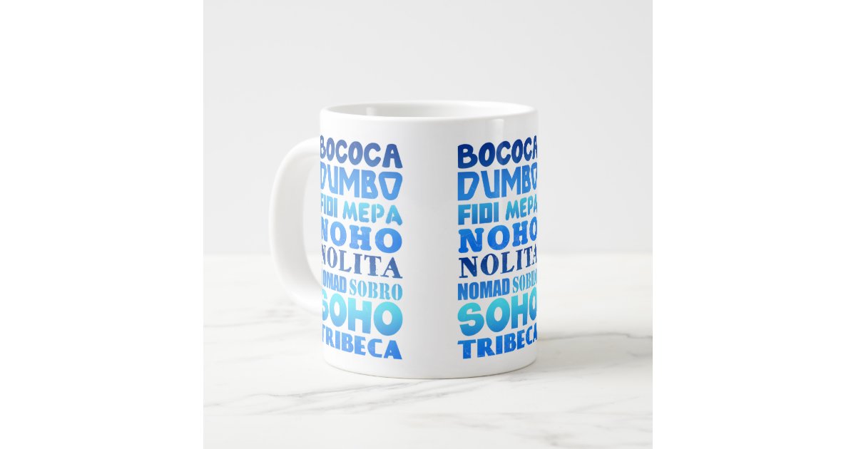 New York City Acronyms Large Coffee Mug | Zazzle