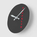 New York City Brooklyn Nyc Trendy Classic Round Clock | Zazzle