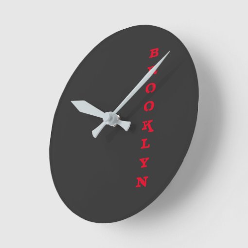 New York City Brooklyn Nyc Trendy Classic Round Clock | Zazzle