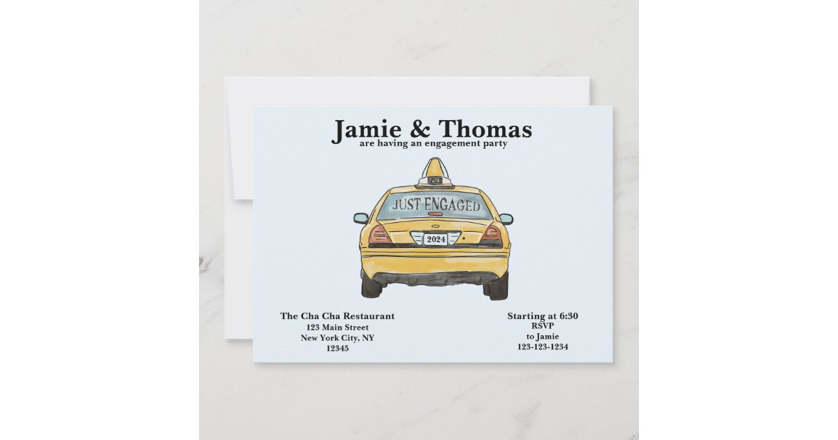 New York City Engagement Party Invitation | Zazzle