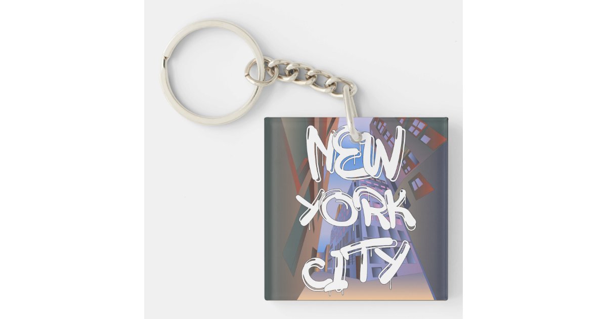 New York City Graffiti Keychain | Zazzle