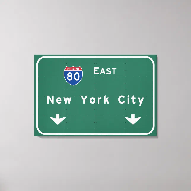 New York City Interstate Highway Freeway Road Sign | Zazzle