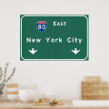 New York City Interstate Highway Freeway Road Sign | Zazzle