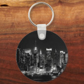New York City Night Keychain | Zazzle