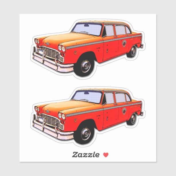 Taxi Stickers - 100% Satisfaction Guaranteed | Zazzle