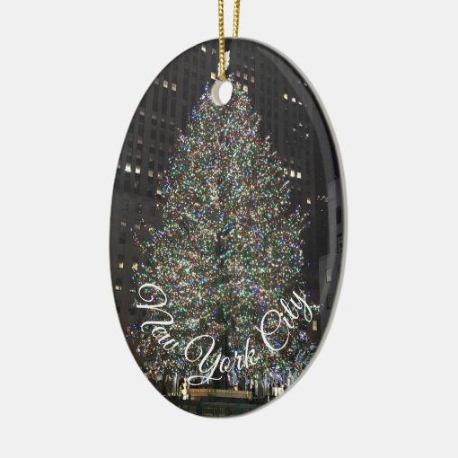 New York City Rockefeller Center Christmas NYC Ceramic Ornament | Zazzle