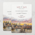 New York City Save-the-Date Brooklyn Bridge Invitation | Zazzle