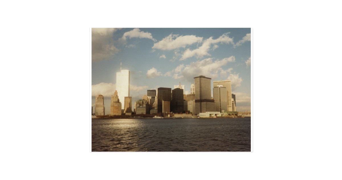 New York City Skyline before 9/11 Twin Towers Postcard | Zazzle.com