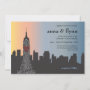 New York City Skyline Cityscape Wedding Invitation | Zazzle