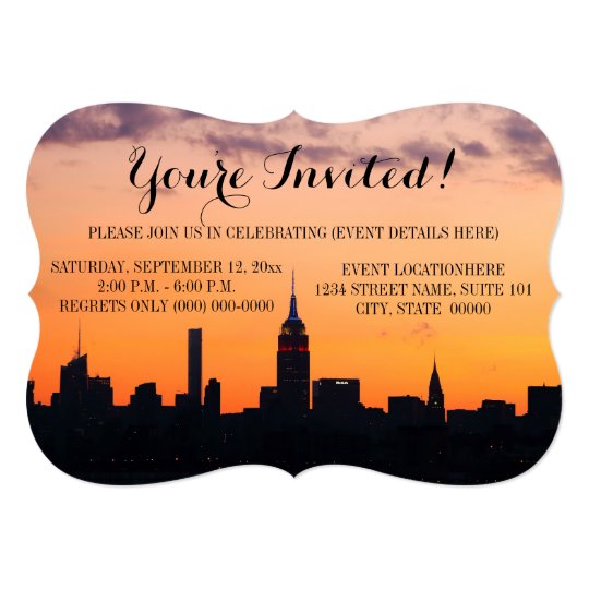 New York City Skyline Invitations | Zazzle.com