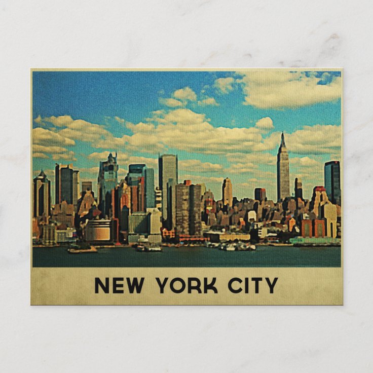 New York City Skyline Postcard | Zazzle