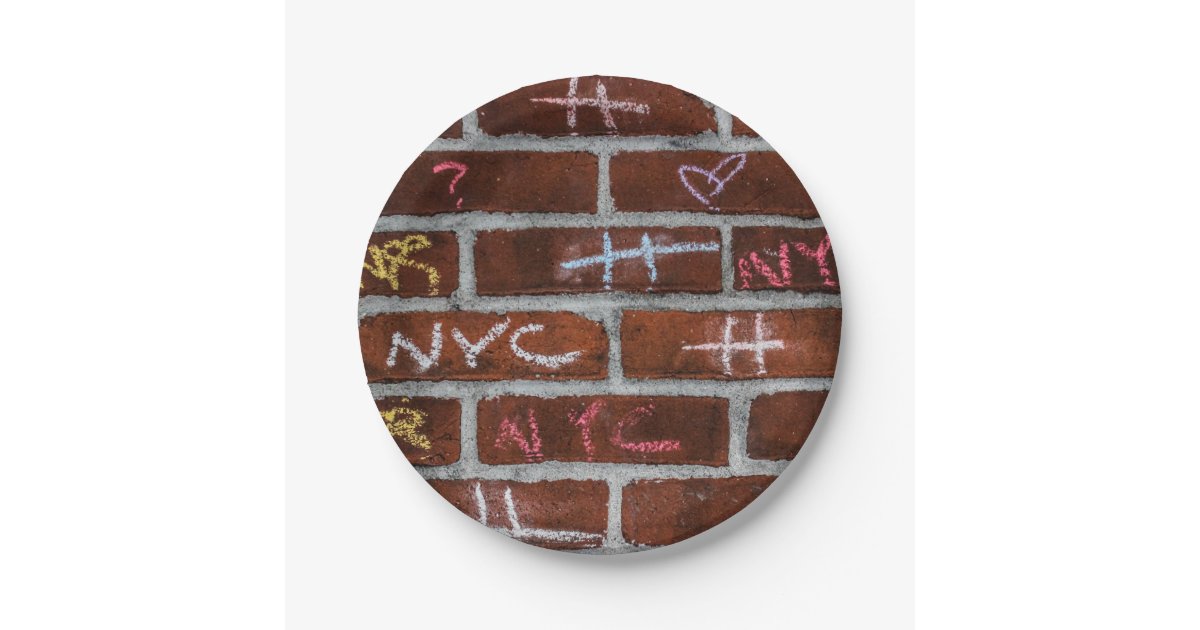 New York City Street Graffiti Photo Paper Plates | Zazzle