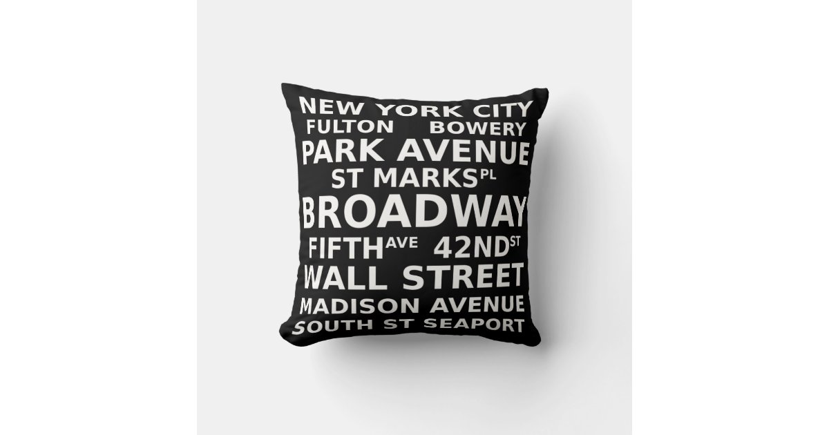 New York City Throw Pillow | Zazzle